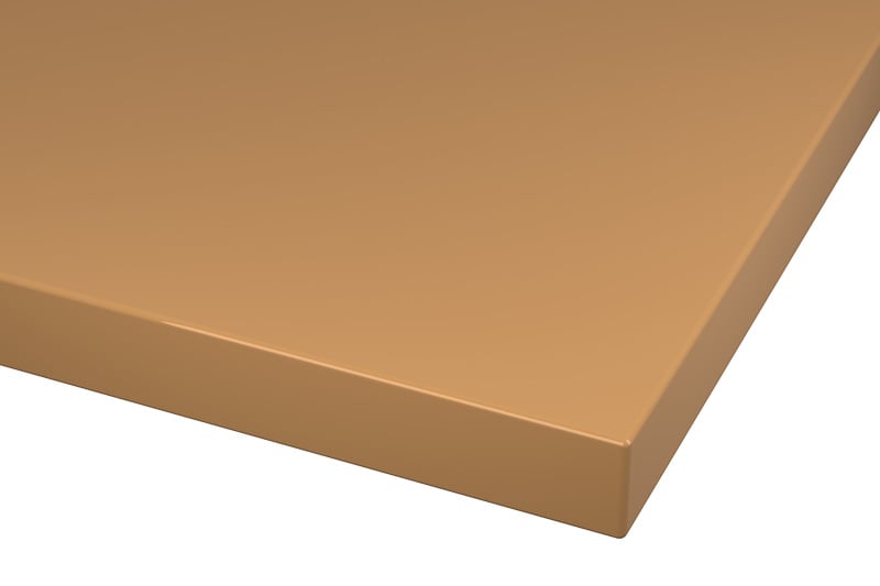 Lacquered RAL 1011 - Brown Beige cabinet doors and wall panels ...
