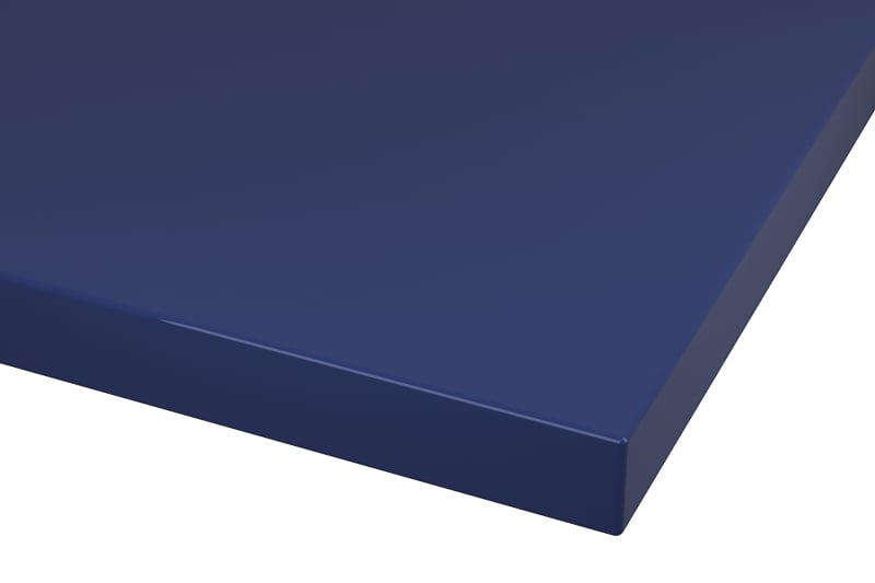Lacquered RAL 5022 - Night Blue cabinet doors and wall panels ...