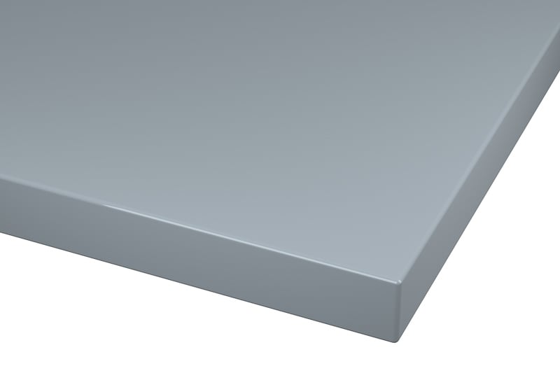 Lacquered RAL 7001 - Silver Grey cabinet doors and wall panels ...