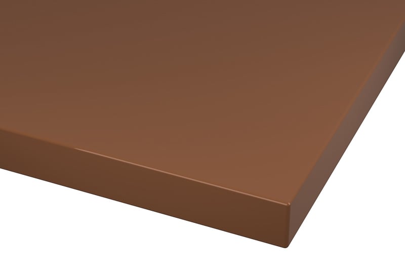 Lacquered RAL 8007 - Fawn Brown cabinet doors and wall panels ...