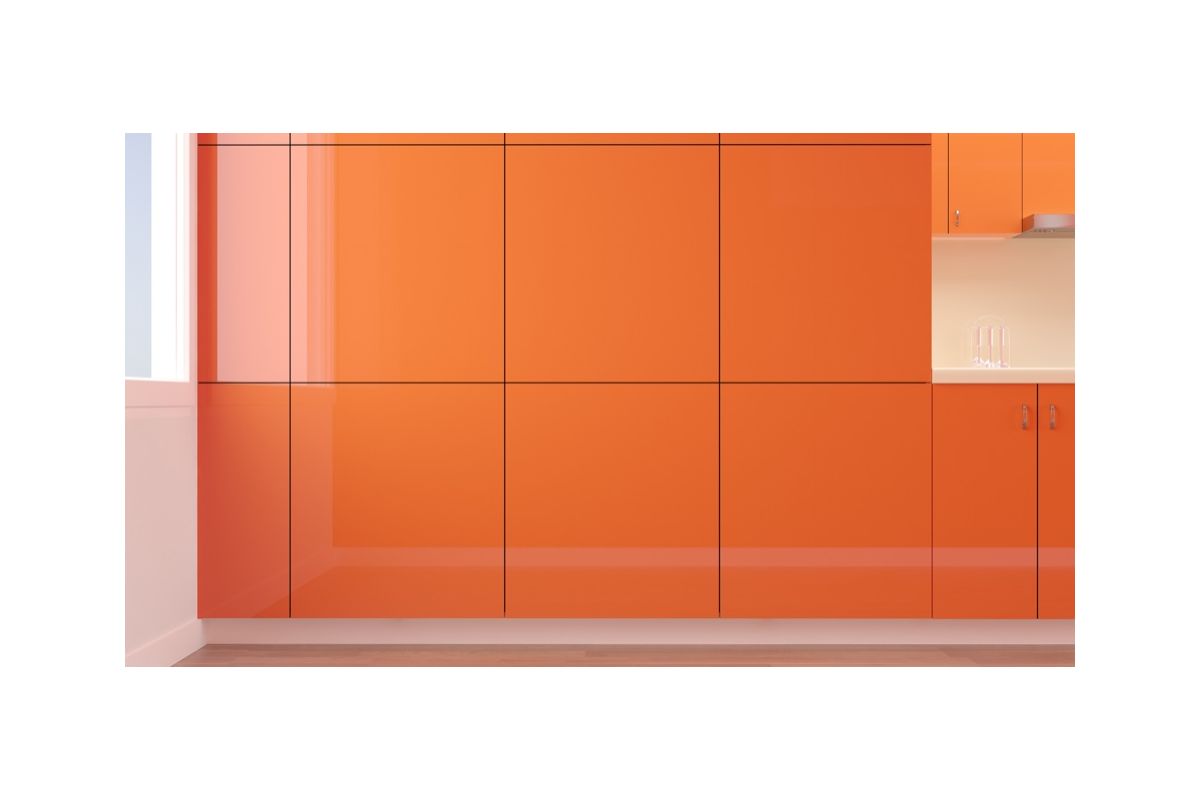 High Gloss Polyester Orange Wall Panels