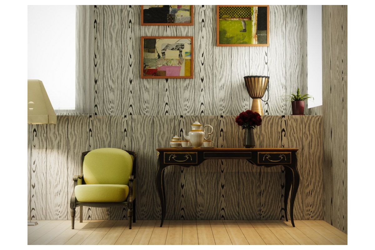Safari White Wood Wall Panels