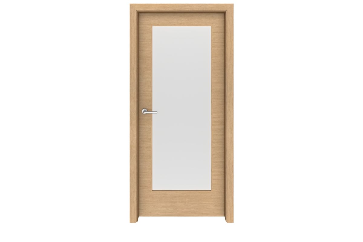 Light Oak Madison Glass Interior Door | 27estore - Home Improvements