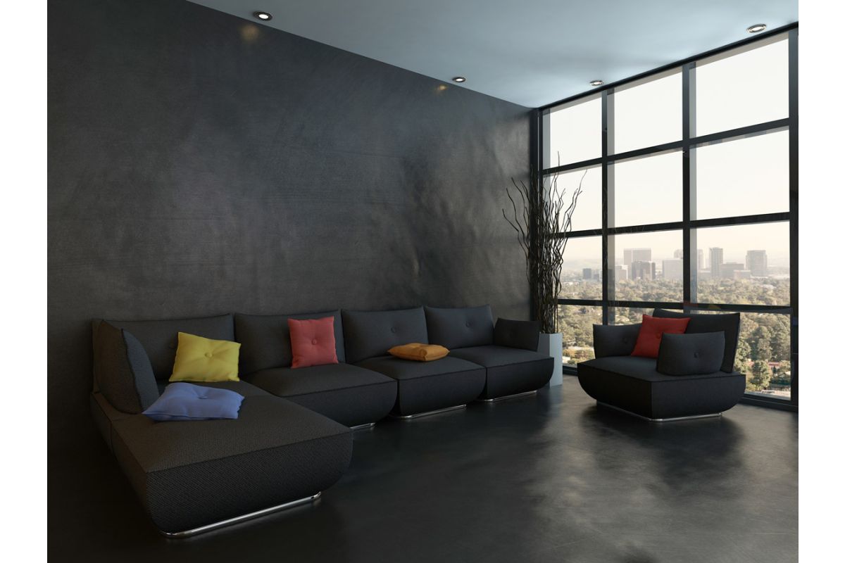 Spatula Plaster Anthracite Textured Wall Panels | Unique Industrial ...