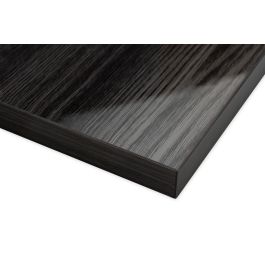 High Gloss Metallic Black Elm Cabinet Doors