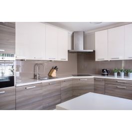 Smoked Elm Textured Cabinet Doors | 27estore European Style Kitchens ...